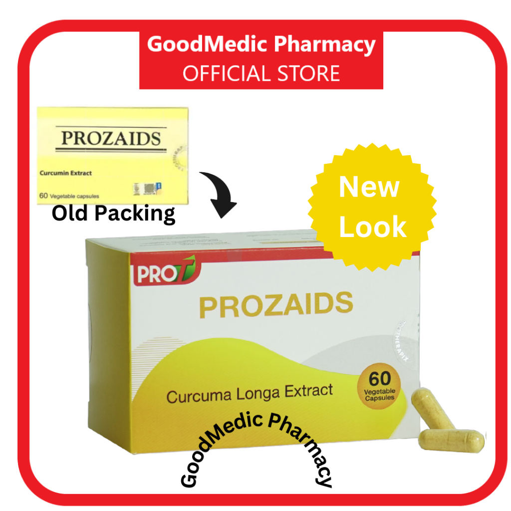 Prozaids 480mg Value Pack 60s /30s vegetable curcumin capsule | Shopee ...