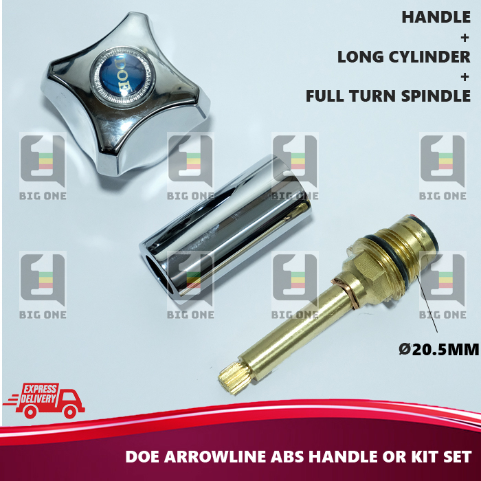 DOE ARROWLINE CHROMED ABS HANDLE REPAIR KIT FOR LEAKING SPINDLE DOE ...