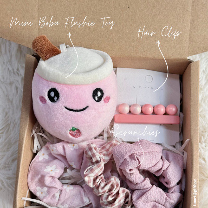 🎁READY STOCK GIRL SET MINI BOBA🎁SET SURPRISE GIFT BIRTHDAY GIFT ...