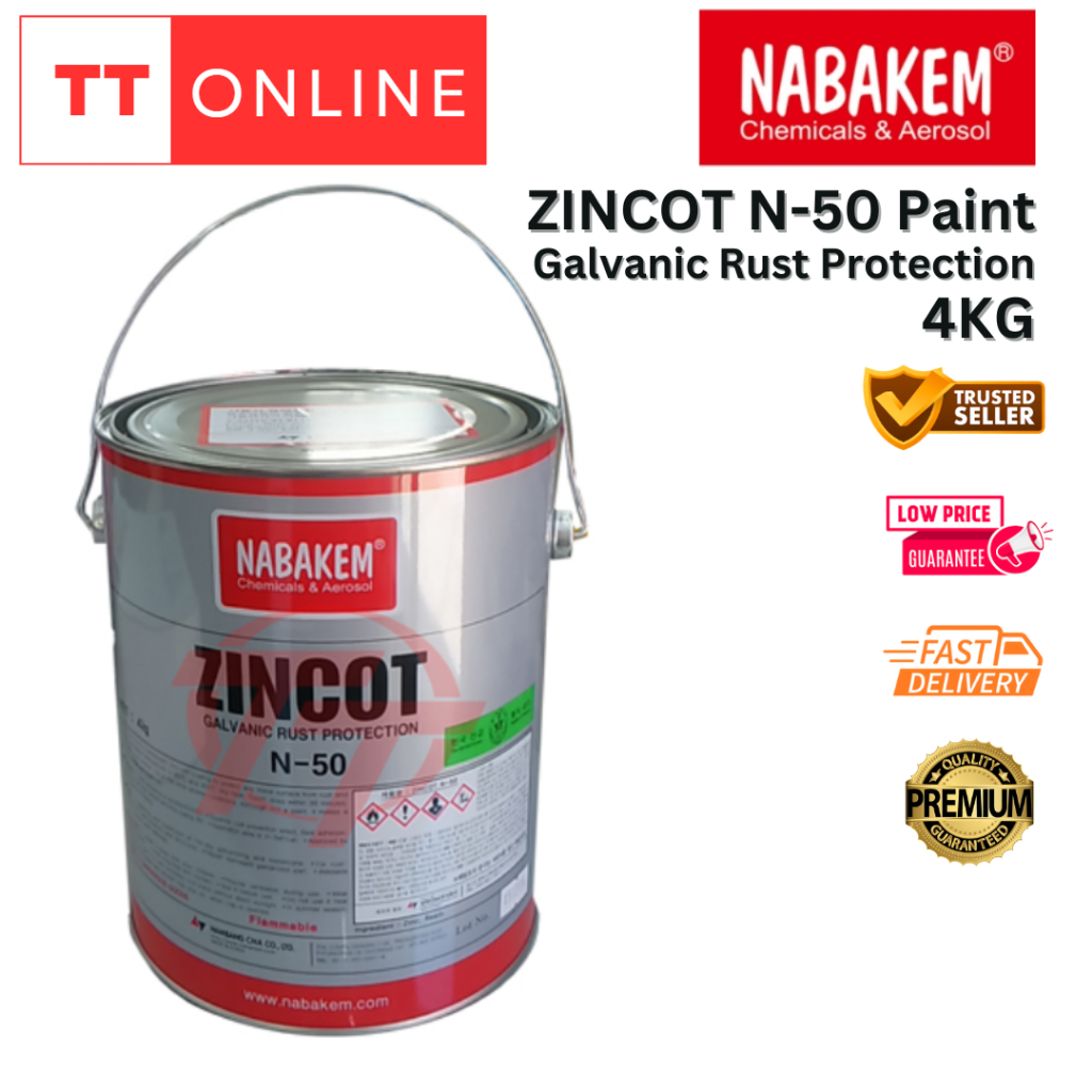 NABAKEM Zincot N-50 Galvanize Paint 4KG Cat Galvanize Anti Karat (Made ...