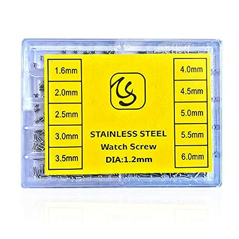 MKR Set Tiny Micro Steel Screws Watch Eyeglass Glasses Repair Accessory ...