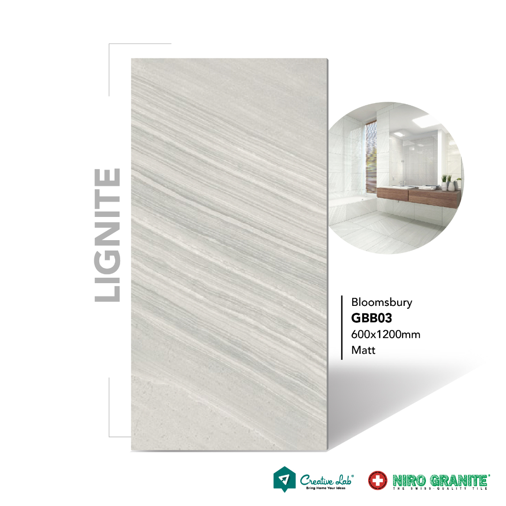 NIRO GRANITE TILES GBB03 BLOOMSBURY 600x1200mm | 2pcs per carton ...