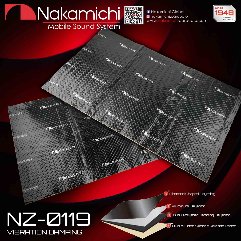 Nakamichi NZ-0119 High Quality Car Soundproof | Car Sound Proof | Sound ...
