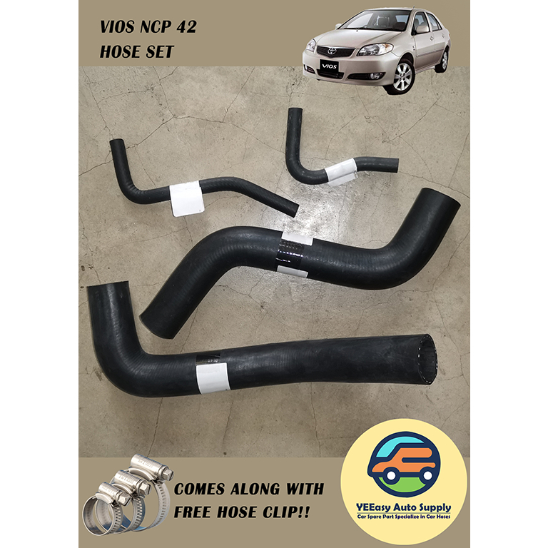 TOYOTA VIOS NCP 42 - RADIATOR & BY PASS HOSE SET | Shopee Malaysia