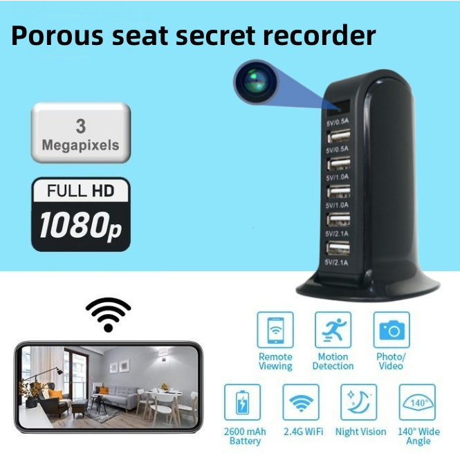 Mini Charger Camera Wireless Hidden Full HD 4K USB Nanny Camera ...