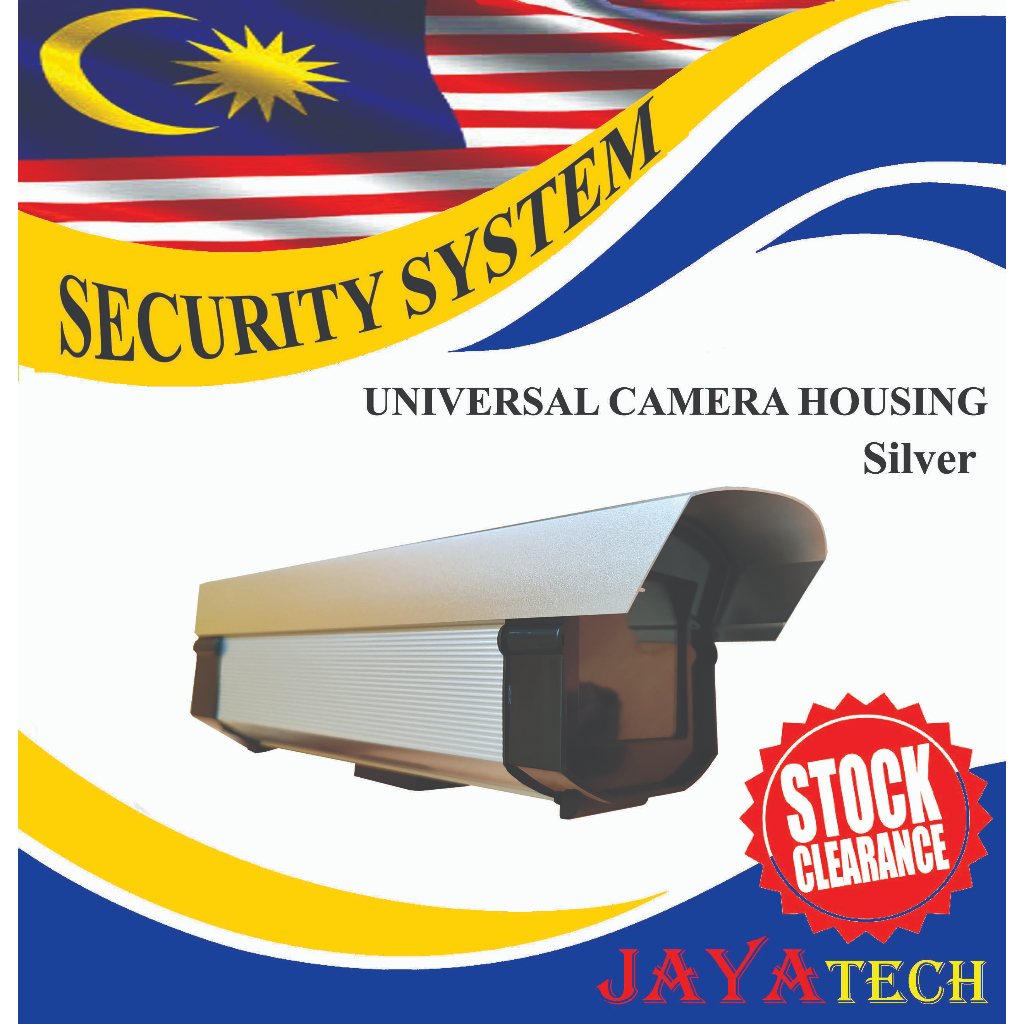 Universal CCTV Camera Cover/Casing/Housing [Silver Colour](Compatible ...