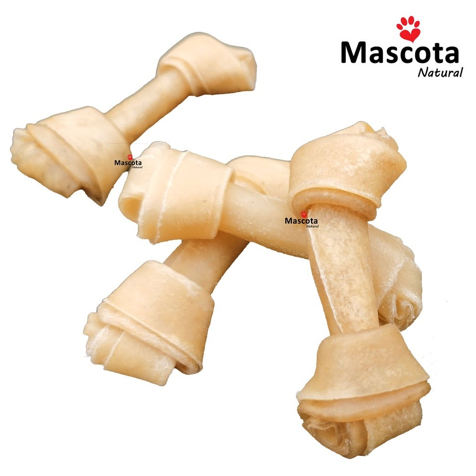 Mascota - Rawhide Natural Knotted Bone | Shopee Malaysia