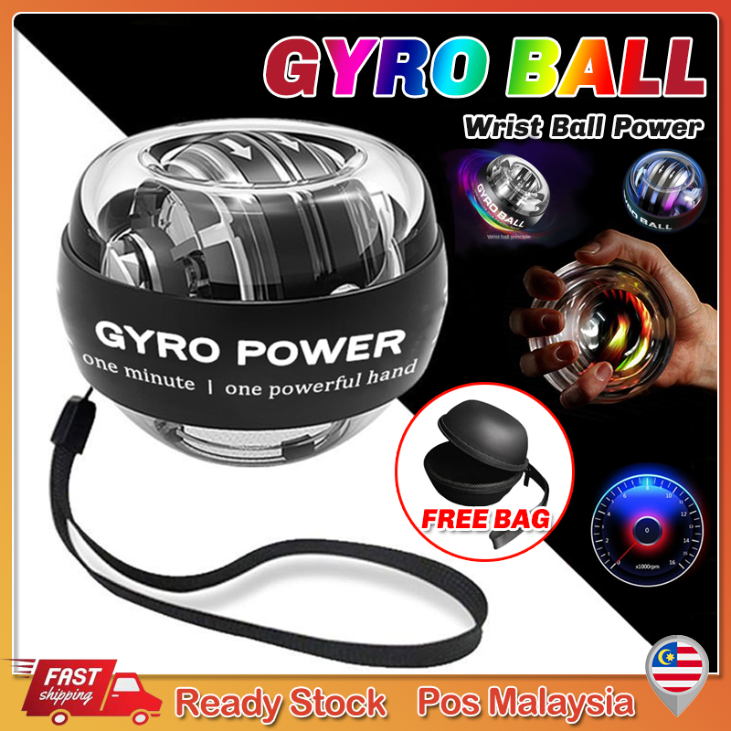 Wrist Gyro Ball Hand Exercise Tool Gyroscope LED Power Ball Wrist Ball ...