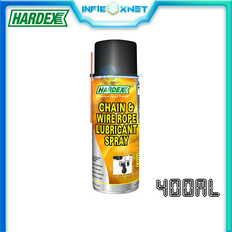HARDEX HD500 Chain & Wire Rope Lubricant Spray 400ml | Shopee Malaysia