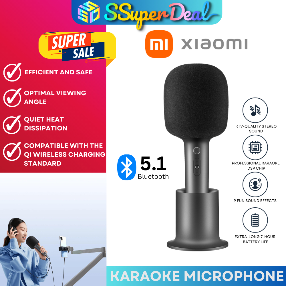 [Global] Xiaomi MIJIA K Song Microphone Karaoke Bluetooth 5.1 Connected ...