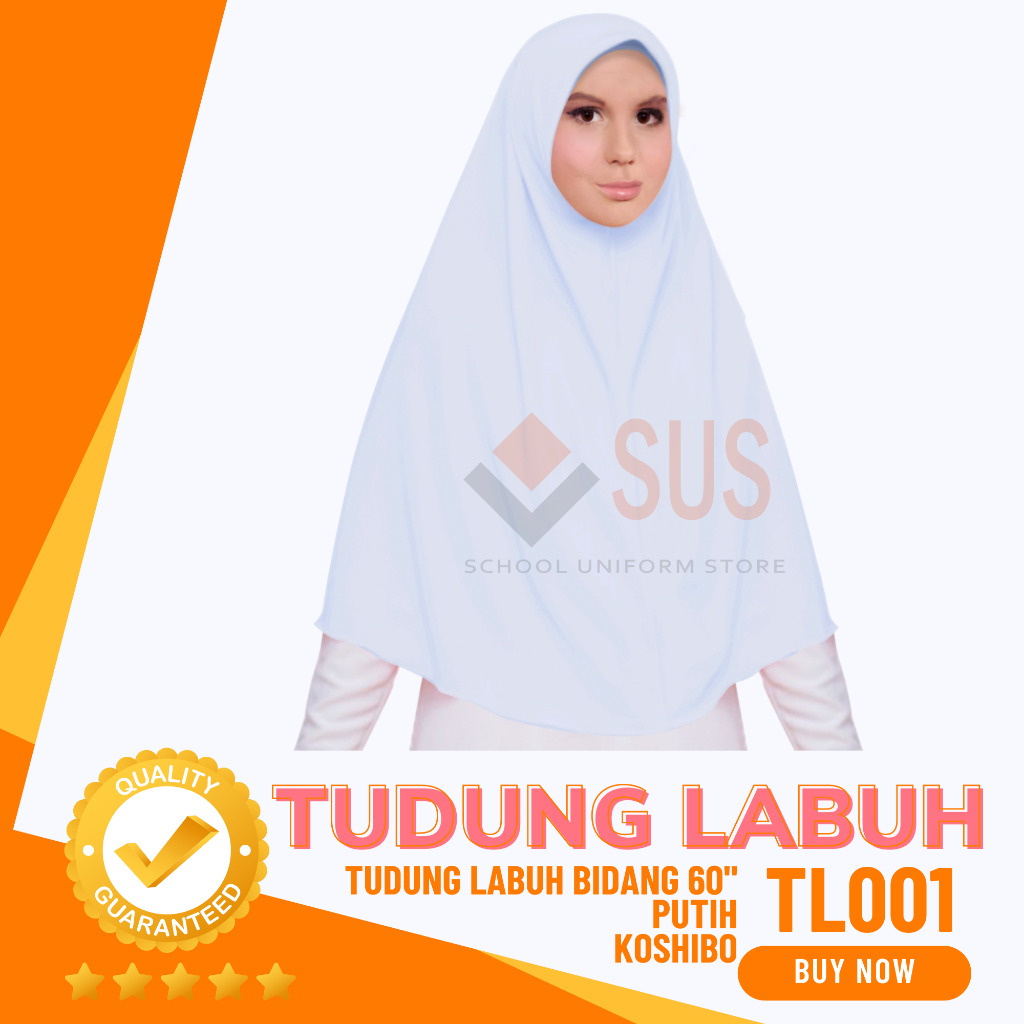 TUDUNG LABUH SEKOLAH PUTIH - TL001 | Shopee Malaysia