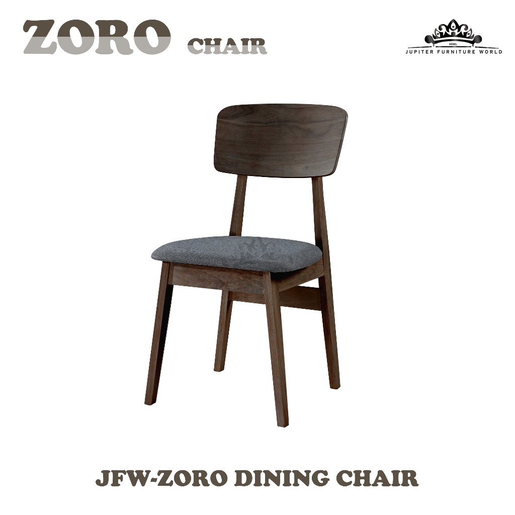 100% SOLID WOOD [JFW ZORO DINING CHAIR] CHAIR / KERUSI / KERUSI MEJA ...
