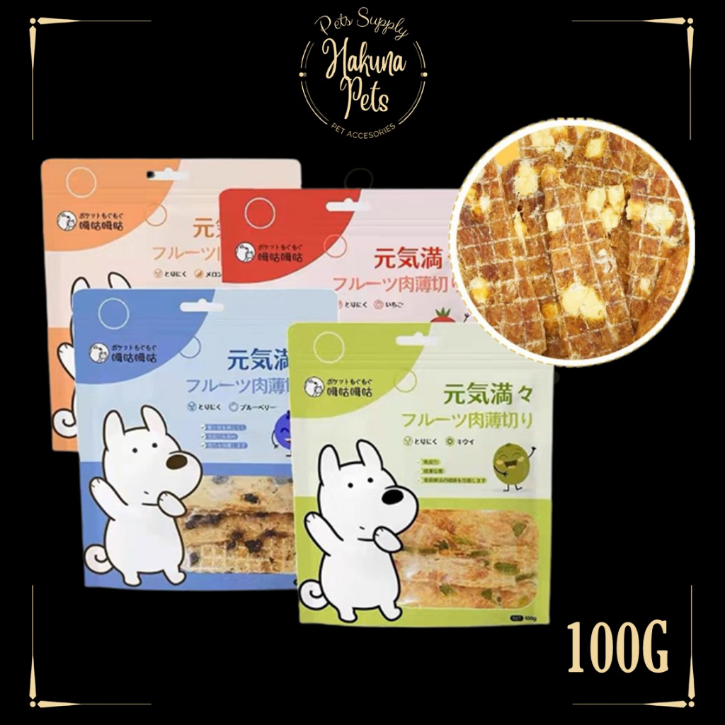 呣咕呣咕 Mogu Mogu Dog Snack Fruits Series Molar & Clean Teeth Snack 100G ...