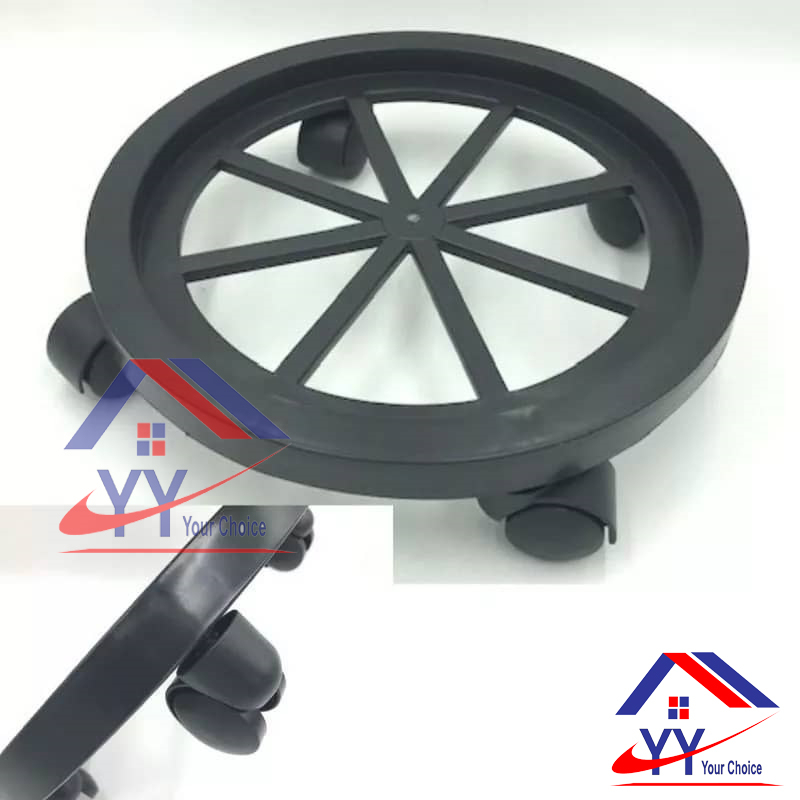 EXTRA THICK 4 Wheels Gas Tank Trolley Round Gas Stand Roller with 4 ...