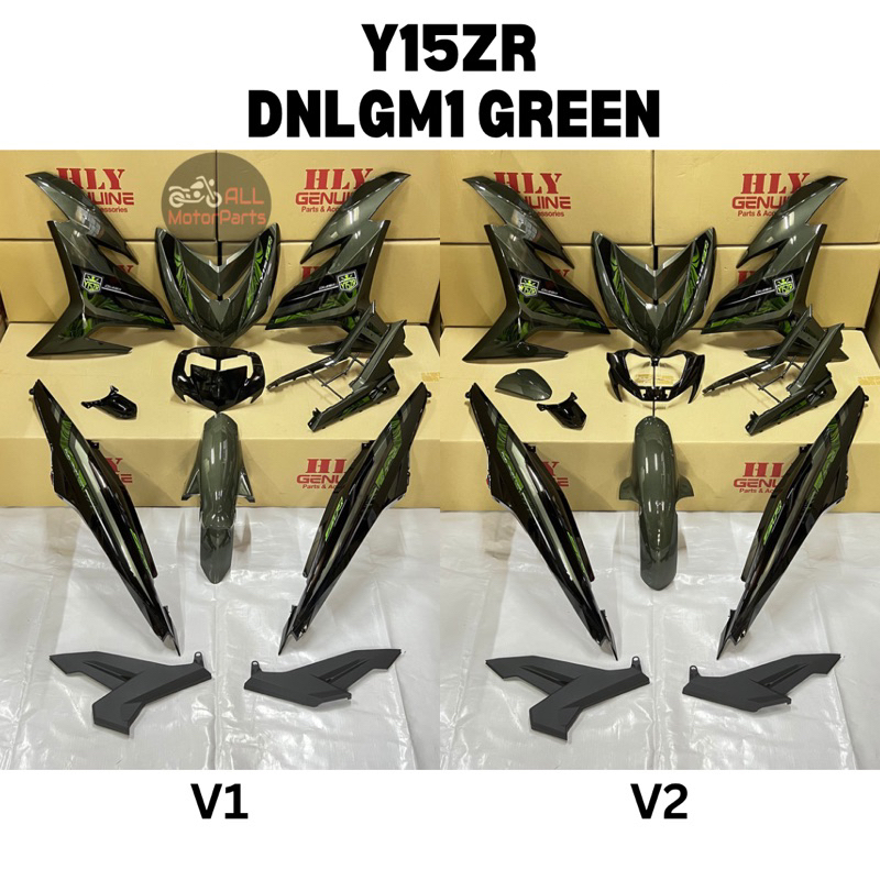 Y15 Y15ZR V1 V2 YSUKU DNLGM1 GREEN [ HIJAU LUMUT ] BODY COVER SET ...