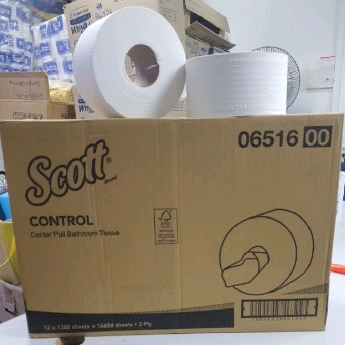 Scott Control Twin Center Pull Bathroom 2ply Tissue 12Roll=1Carton ...