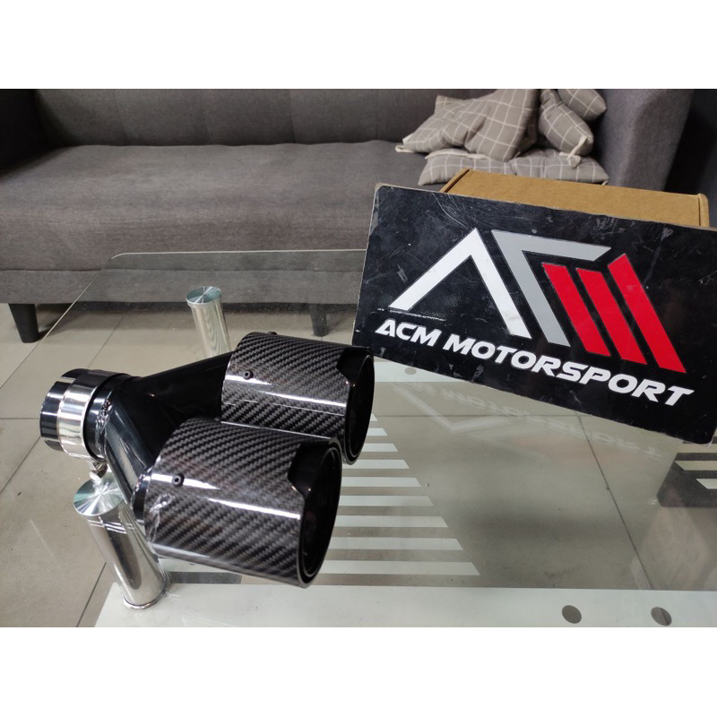 Universal exhaust tip carbon fiber bmw f30 f10 g20 g30 | Shopee Malaysia