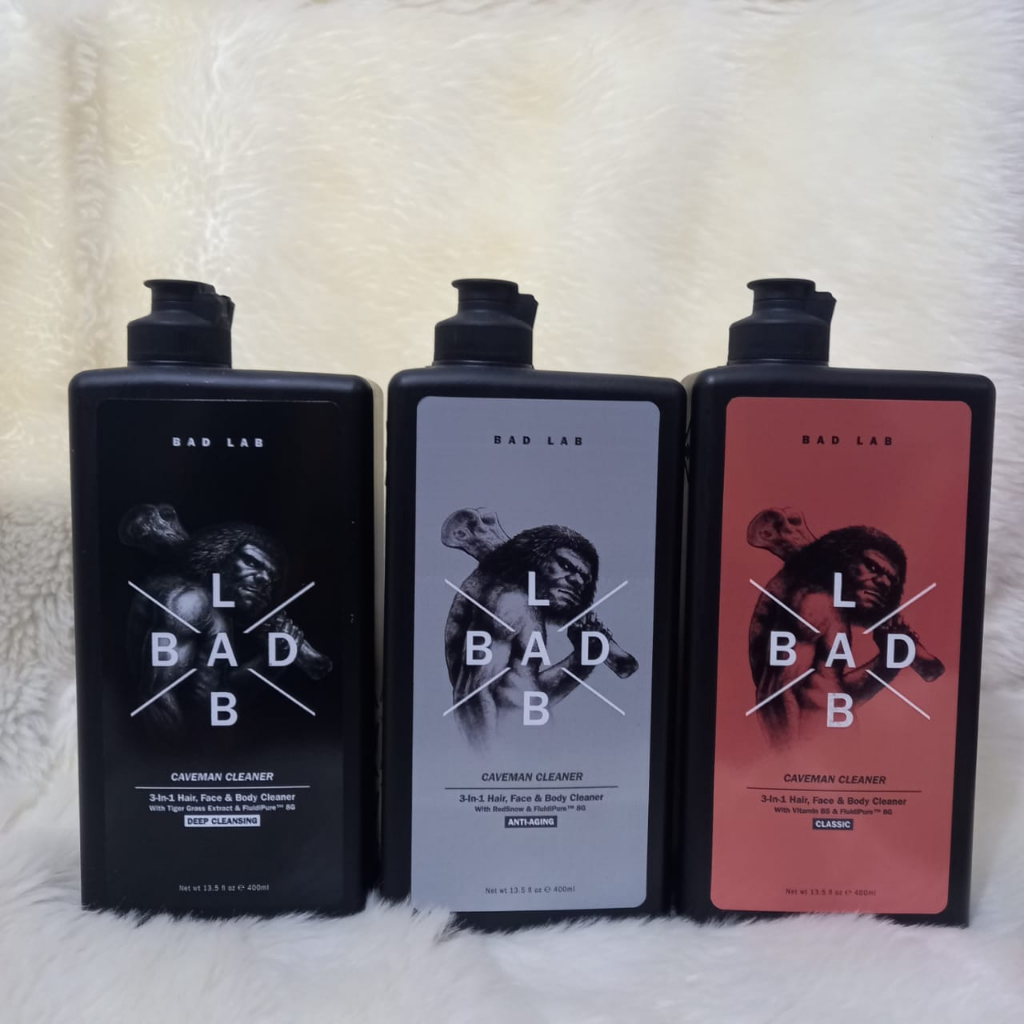BAD LAB Caveman Cleaner 3-in-1 Hair, Face & Body Cleaner 400ML | Shopee Malaysia