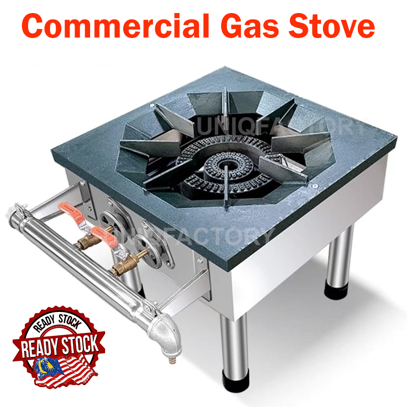 Commercial Gas Stove High Pressure Stainless Steel Sambal Cooking Stock ...