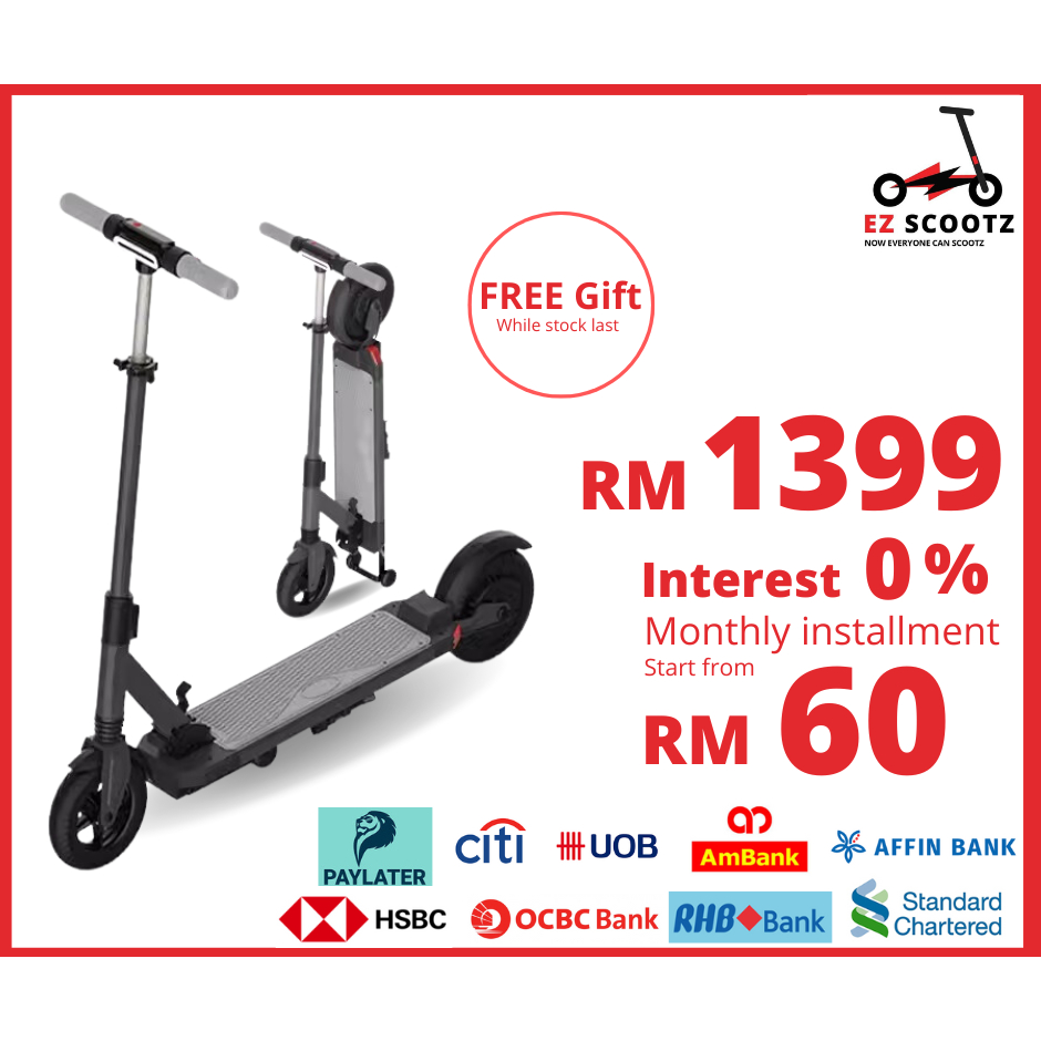EZ Scootz X1 Electric Scooter 36v 300w Brushless Motor 6.0 Ah Lithium ...