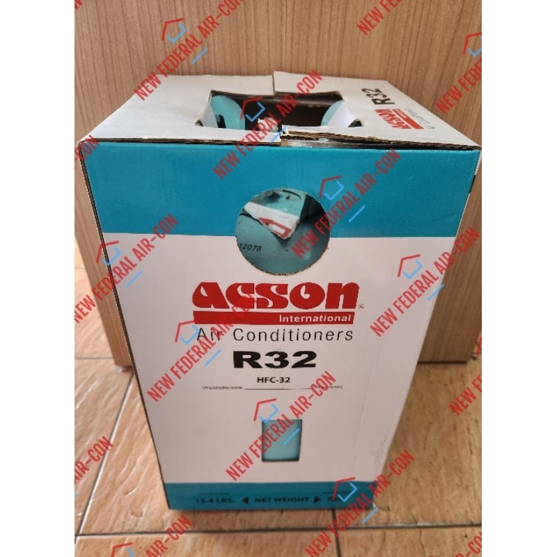 (READY STOCK & ORIGINAL) ACSON BRANDED R32 HFC-32 9.5KG FOR AIR COND CON A/C GAS/500G JINLAIER ...
