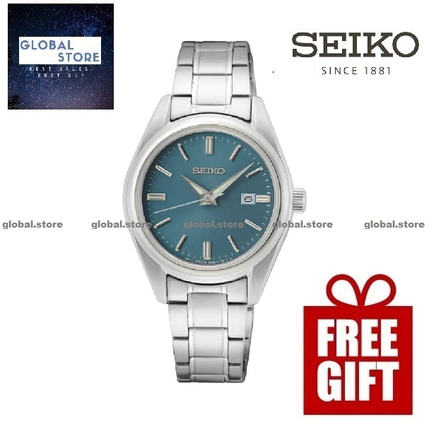 Seiko SUR531P1 Women's Quartz Sapphire Stainless Steel Watch - SUR531 ...