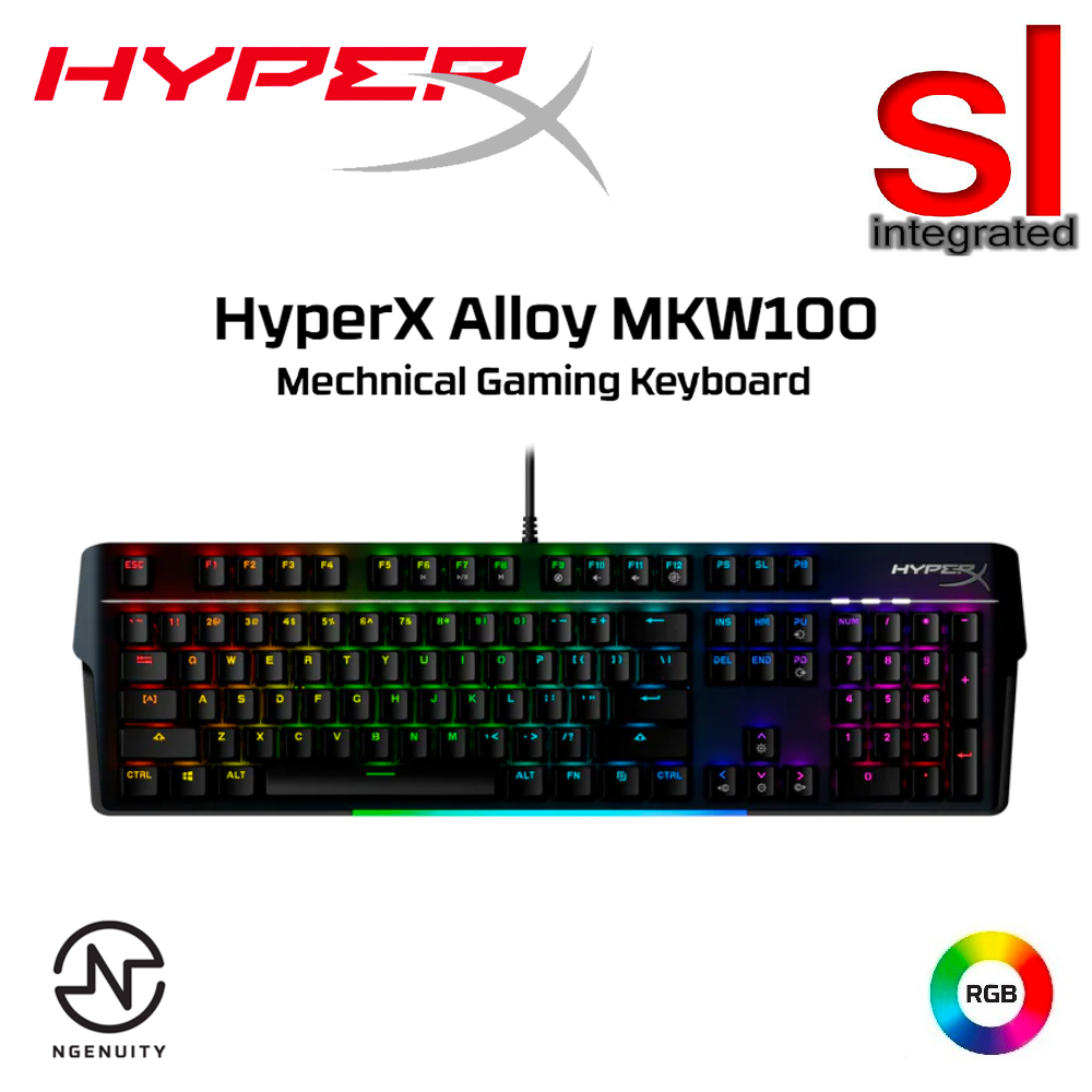 HyperX Alloy MKW100 Affordable Mechanical Gaming Keyboard (Red Switch) | Shopee Malaysia