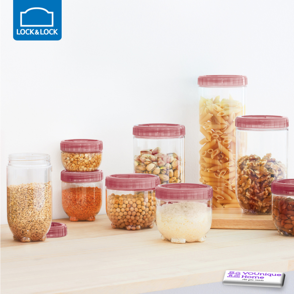 LocknLock Unique Interlock System Stackable Round Refrigerator Food ...