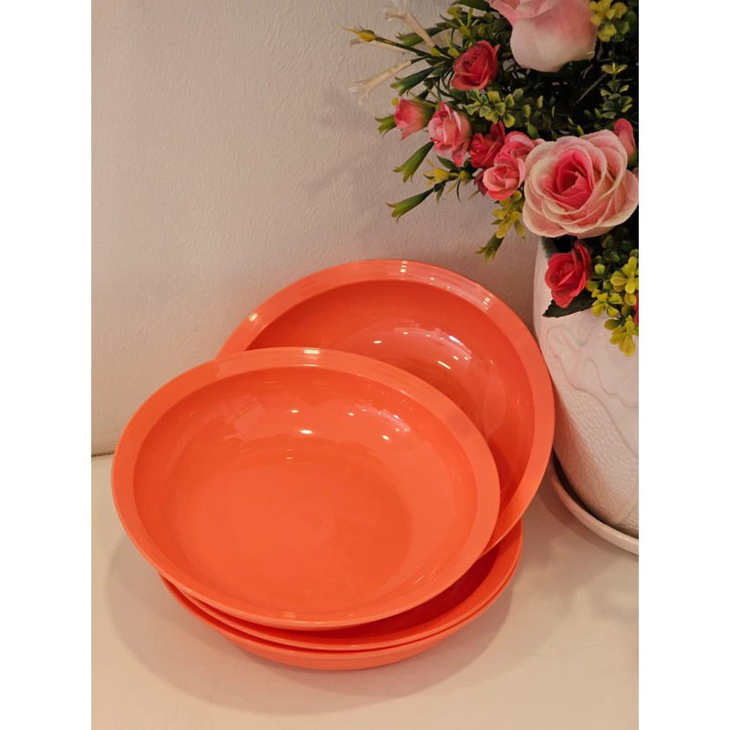 pinggan tupperware oren tahan lasak | Shopee Malaysia