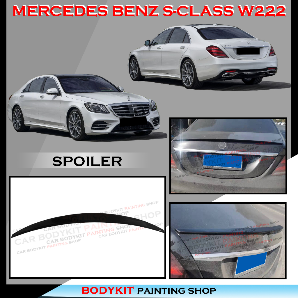 MERCEDES BENZ S-CLASS W222 2014-2021 CAR SPOILER REAR SPOILER DUCKTAIL ...
