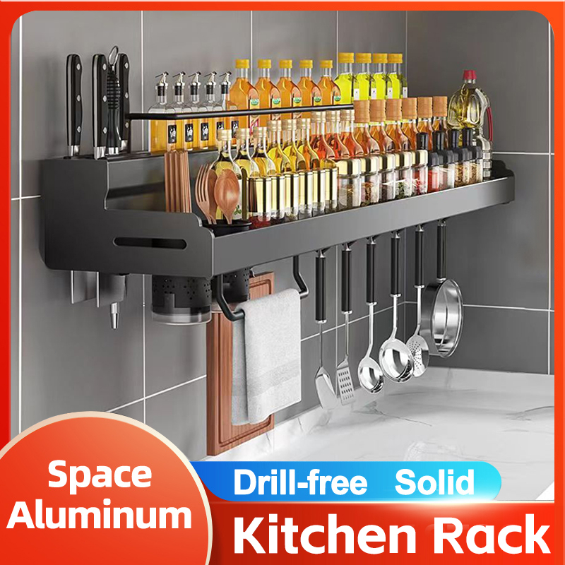 [Ready stock] Spice Rack Hanging Kitchen Rack Organizer Rak Rempah ...