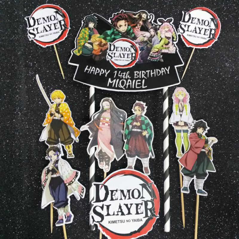 Demon Slayer Personalized Cake Topper | Shopee Malaysia