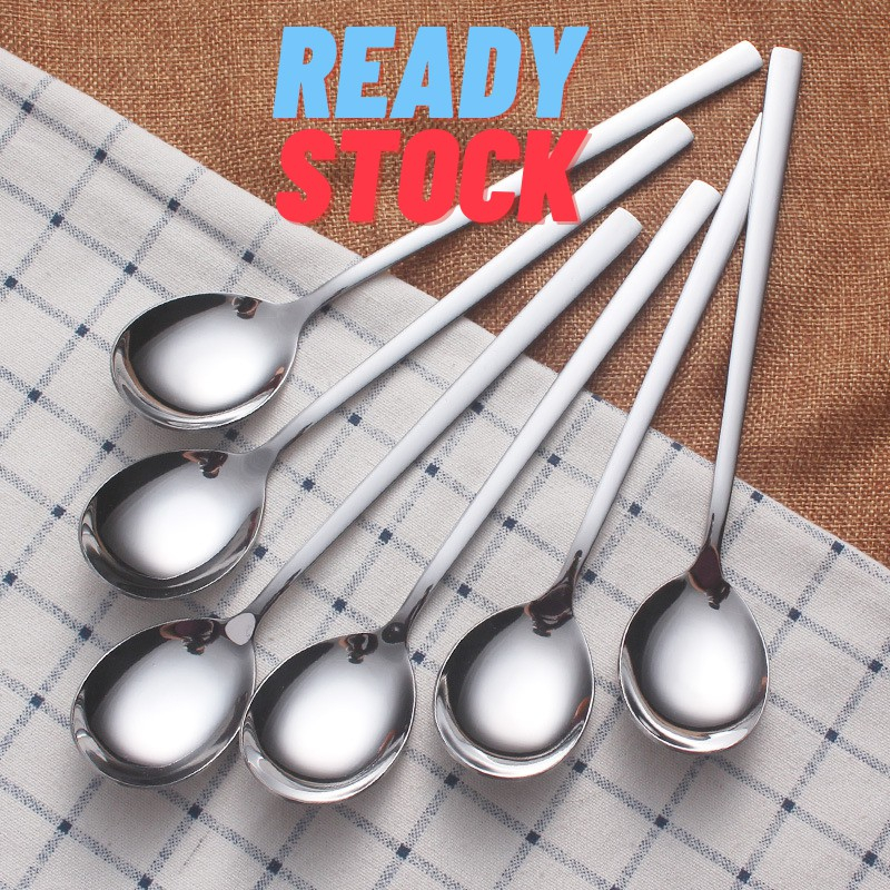 Sudu Garfu Korea Panjang Korean Spoon & Fork Style Thick and Long ...