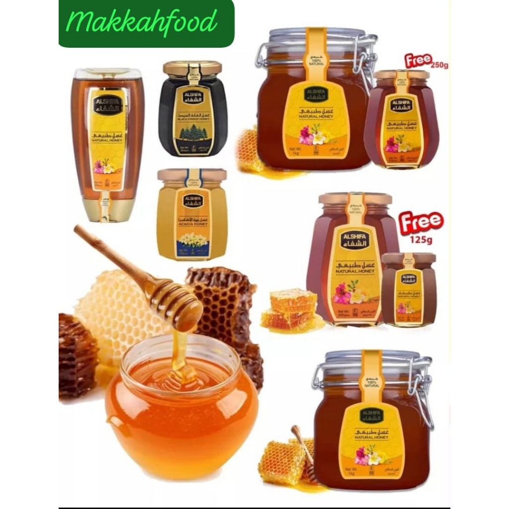 ALSHIFA NATURAL HONEY ORIGINAL 100% ALSYIFA Madu Asli 1KG/500G/250G/125G | Shopee Malaysia