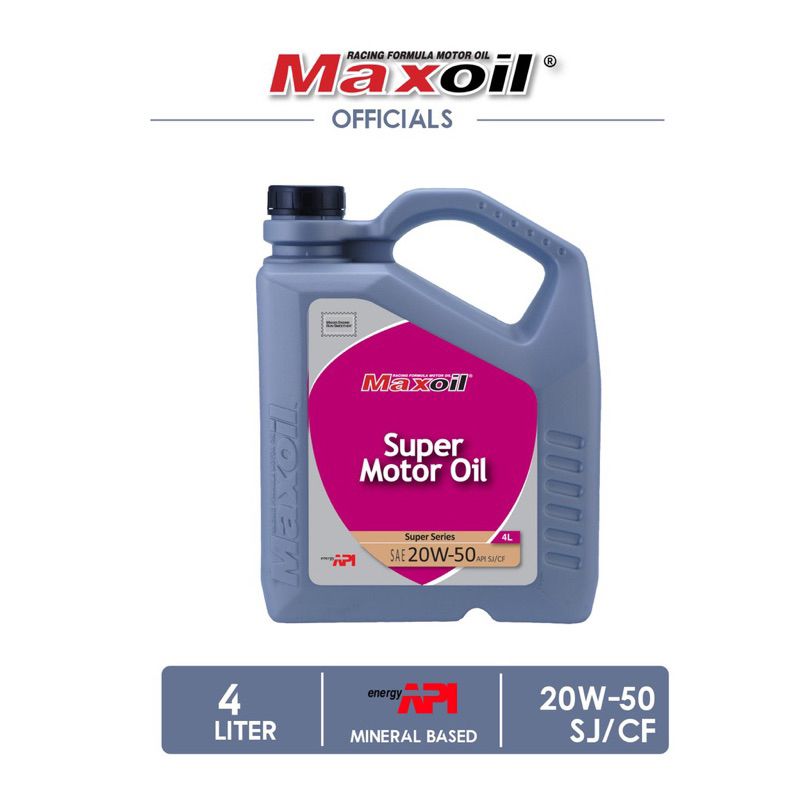 MAXOIL SUPER MOTOR OIL 20W50 (4L) | Shopee Malaysia