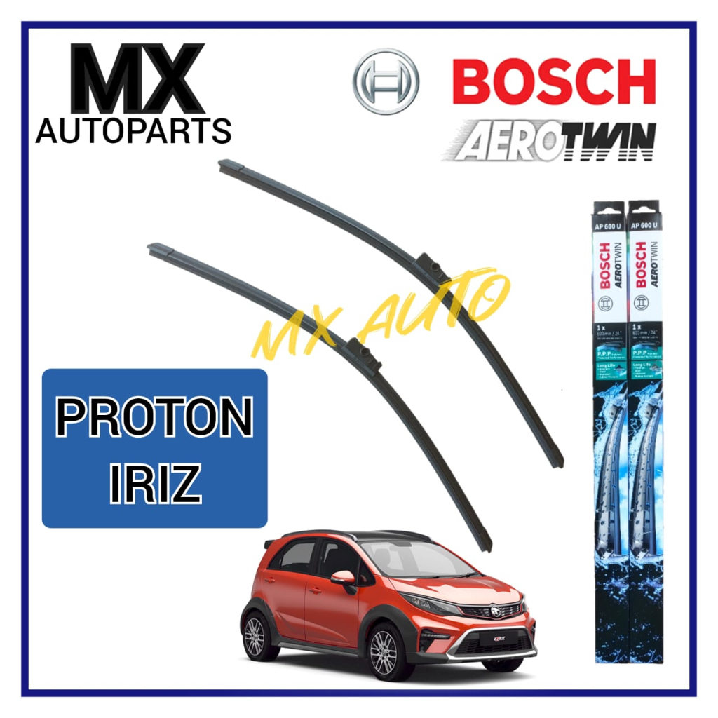 BOSCH AEROTWIN WIPER BLADE PROTON IRIZ 24/16'' SET ( 100% ORIGINAL BOSCH ) | Shopee Malaysia