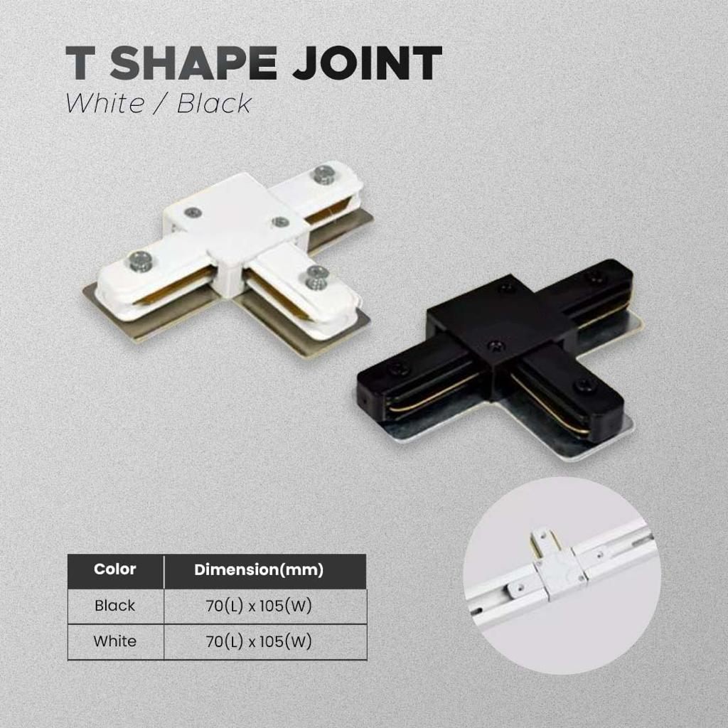 1 METER/2 METER BLACK/WHITE TRACK RAIL/TRACK BAR/TRACK JOINT FOR LED ...