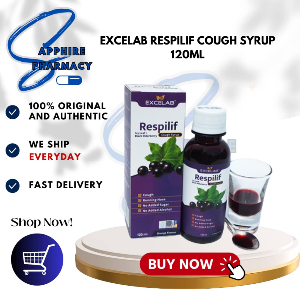 EXCELAB RESPILIF 120ML (ORANGE FLAVOUR) - UNTUK BATUK KRING/BERKAHAK ...