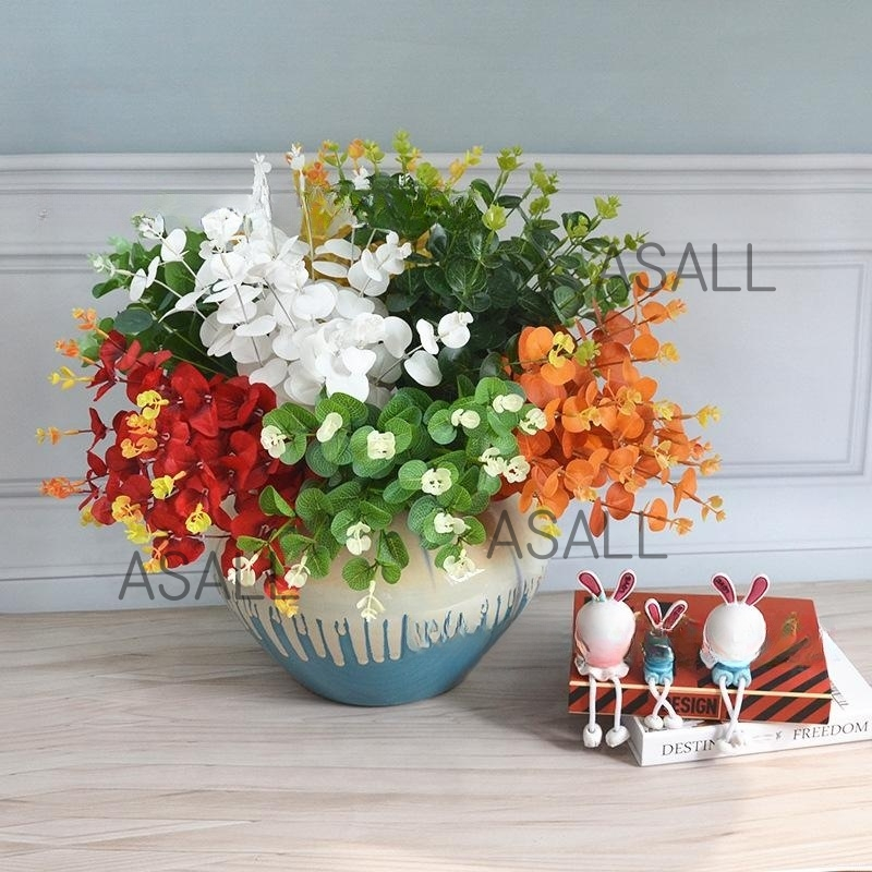 Daun Eucalyptus 16 Artificial Money Leaf Artificial Leaf Decoration ...