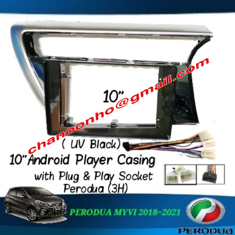 Android Player Casing 10" Perodua Myvi 2018~2021 with OEM Plug & Play ...