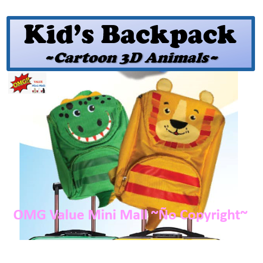 [Abbott] Limited Edition Animal Kids Backpack - Yellow Lion or Dino ...