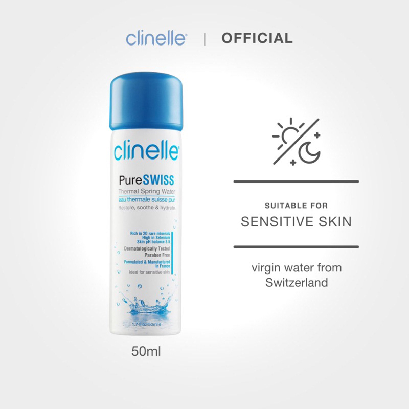 Clinelle Pure Swiss Thermal Spring Water (50ml) | Shopee Malaysia