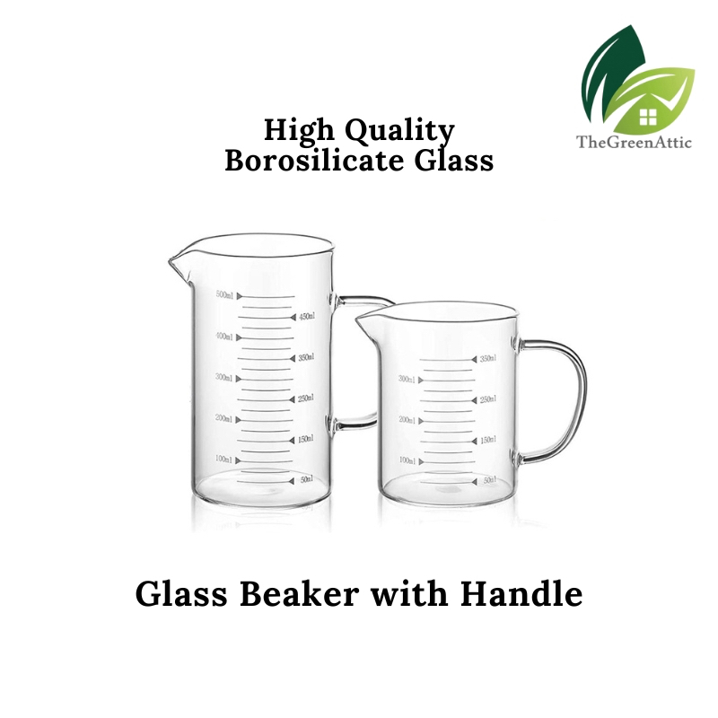 TheGreenAttic High Quality Borosilicate Glass Beaker with Handle ...
