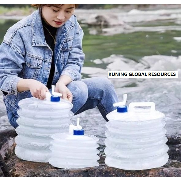 10 Liter & 15 Liter _ Portable Folding Water Container Bucket Bottle ...