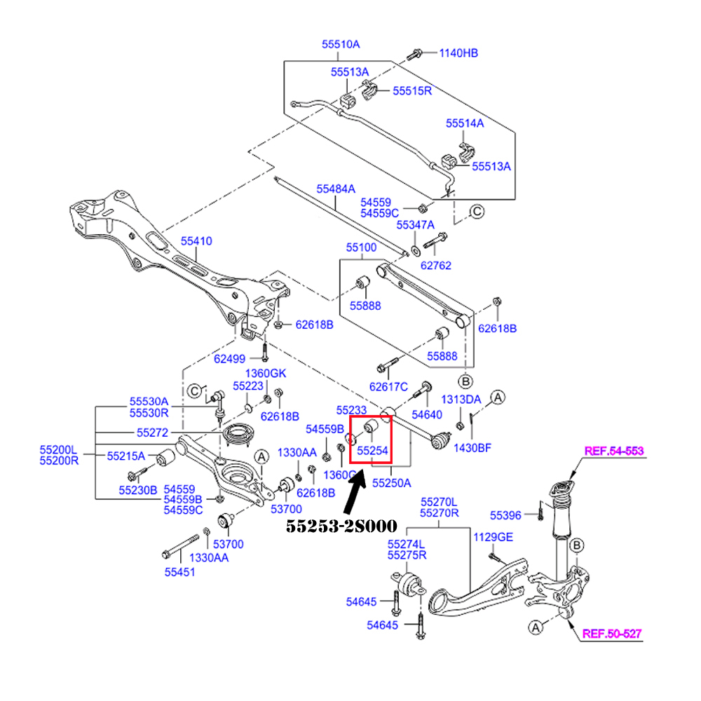Kia Sportage SL 2WD 2011-2015 Rear Korea Aftermarket Suspension Arm ...