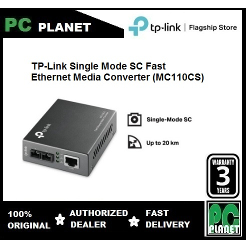 TP-Link Single Mode SC Fast Ethernet Media Converter (MC110CS) | Shopee Malaysia
