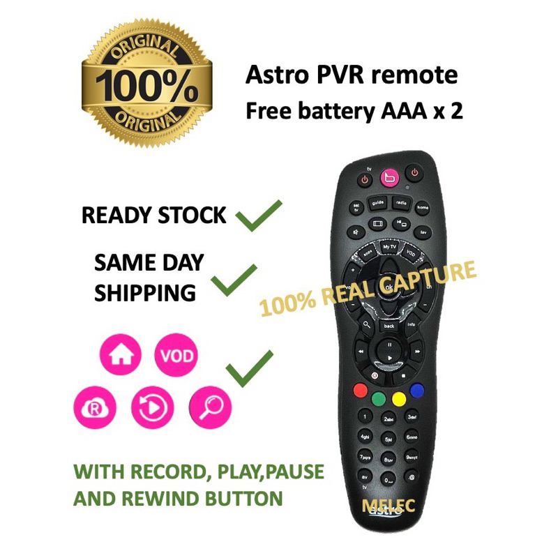 (100%ORIGINAL) VlClerk Stock Astro PVR/Byond/Ultra Box Remote Control ...