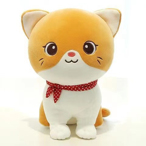 New Cat Miao! Cute and Lucky Cat Doll Soft Cat Doll Cute Animal Pillow ...
