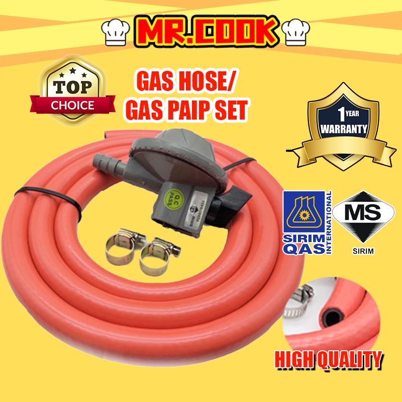 [MR.COOK]💡SIRIM💡Safety Gas Regulator Set Gas Hos Gas Paip Dapur Gas ...