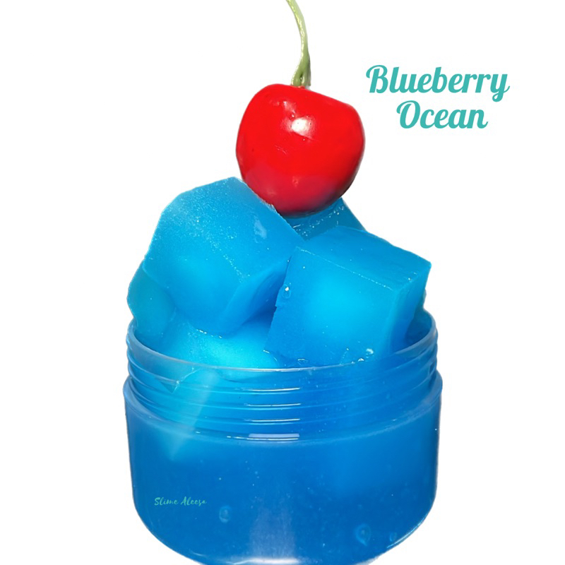 Blueberry Ocean Slime (Jelly cube texture) | Shopee Malaysia